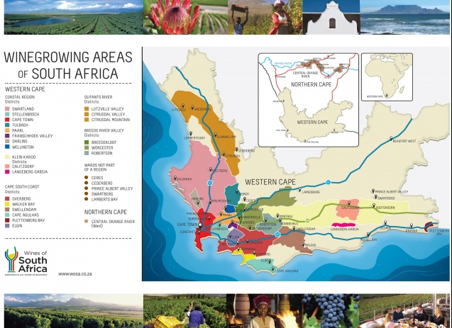 South Africa Wine Guide 2019 - Cape Winelands One Page Guide